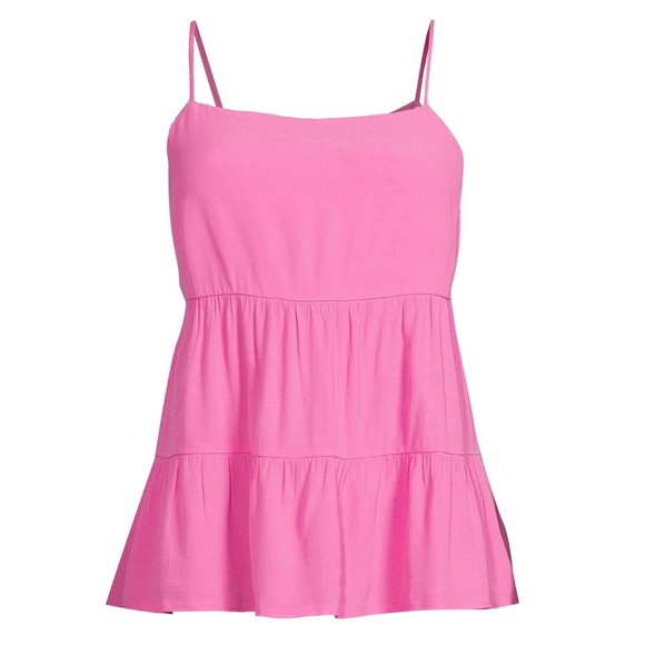 Time and Tru | Tops | Nwt Cami Tank Top Barbie Pink Spaghetti Straps ...